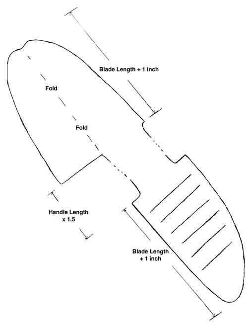 Leather Knife Sheath Template